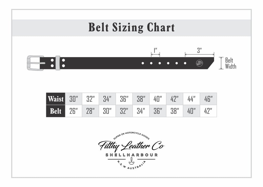 Signature Leather Belt - Antique Brass – Filthy Leather Co