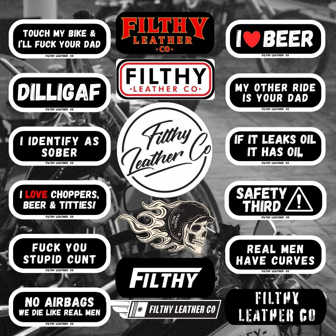 Sticker MEGA Pack – Filthy Leather Co