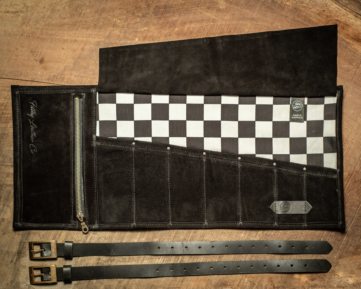 The Half Cab Tool Roll – Filthy Leather Co